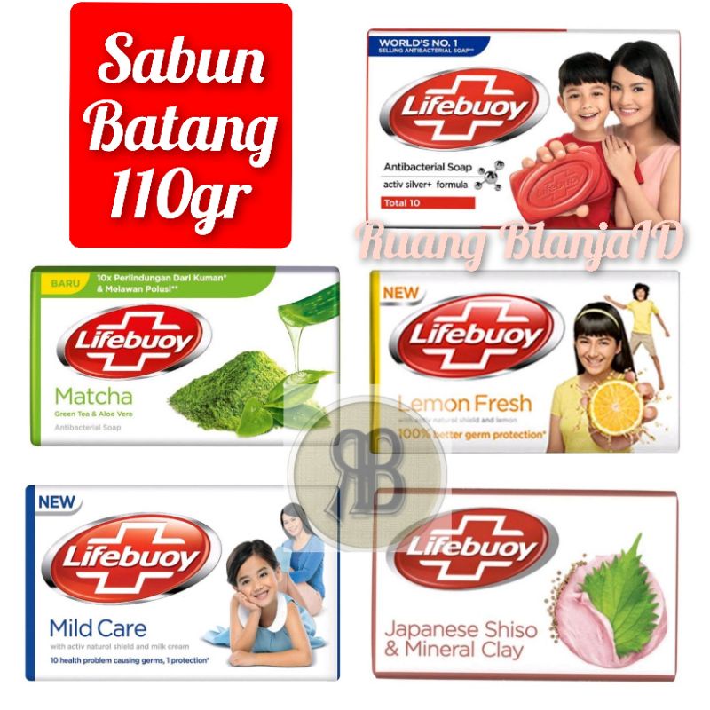 Jual Lifebuoy Sabun Batang 100gr /105gr / lifebouy Bar Soap/ total 10 ...