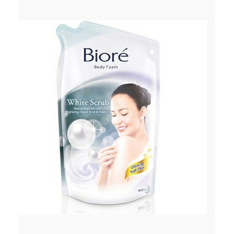 Jual Biore Body Foam Whitening Scrub Refill 450ML | Shopee Indonesia