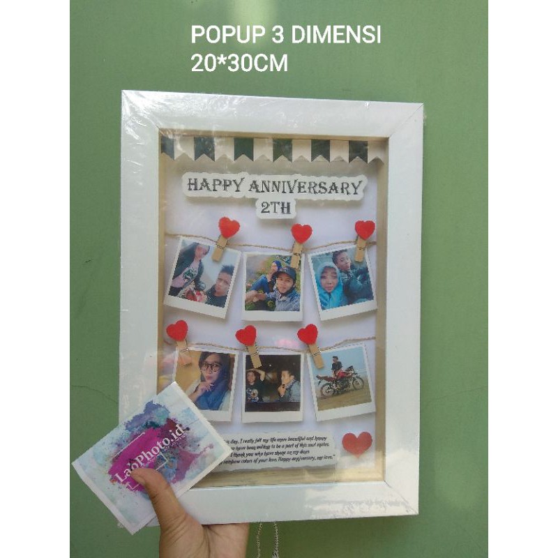Jual SCRAPBOOK POP UP BINGKAI FOTO 10R SS 20X30CM / FRAME FOTO / KADO ...