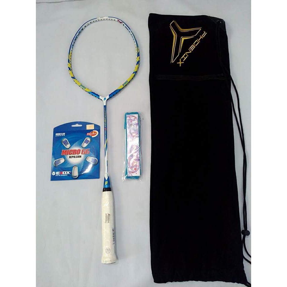 Jual Raket Badminton Prince Phoenix Biru Y1500 ORIGINAL BONUS ( tas ...