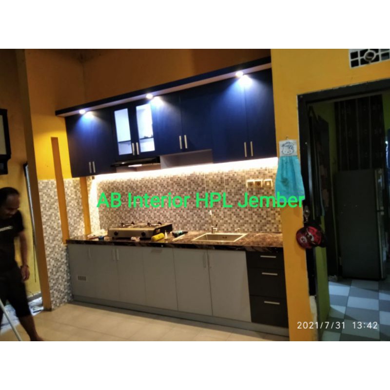 Jual kitchen set hpl modern minimalis | Shopee Indonesia