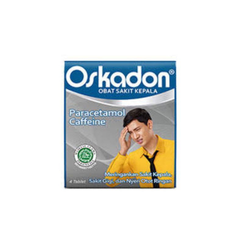 Jual oskadon obat sakit kepala isi 4 4's tablet tab / strip | Shopee ...