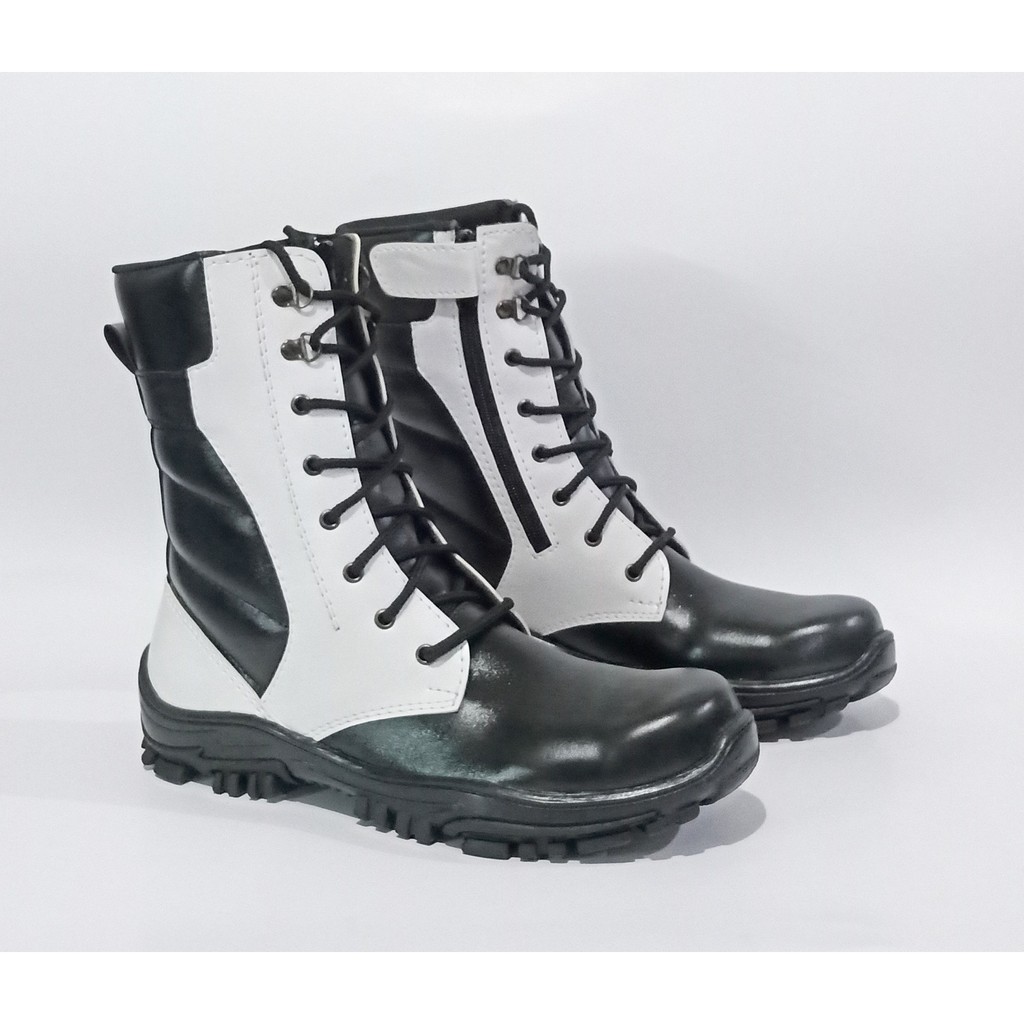 Jual SEPATU SEFETY BOOT BW UJUNG BESI TNI POLISI DISHUB SECURITY ...