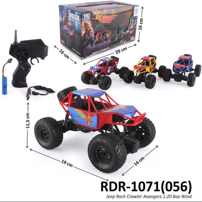 Jual MAINAN MOBIL REMOTE CONTROL ROCK CRAWLER AVENGER 2.4 ghz | Shopee ...