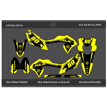 Jual DECAL STICKER KLX BF (010) DEKAL STIKER KLX 150 G/SE/EXTREME/NEW ...