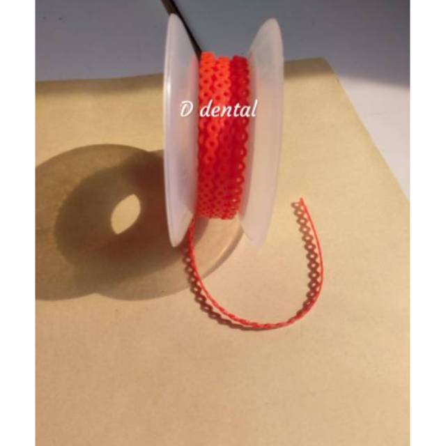 Jual KARET BEHEL 1 ROLL POWER CHAIN MERAH CABE 4,5 METER / karet cain ...