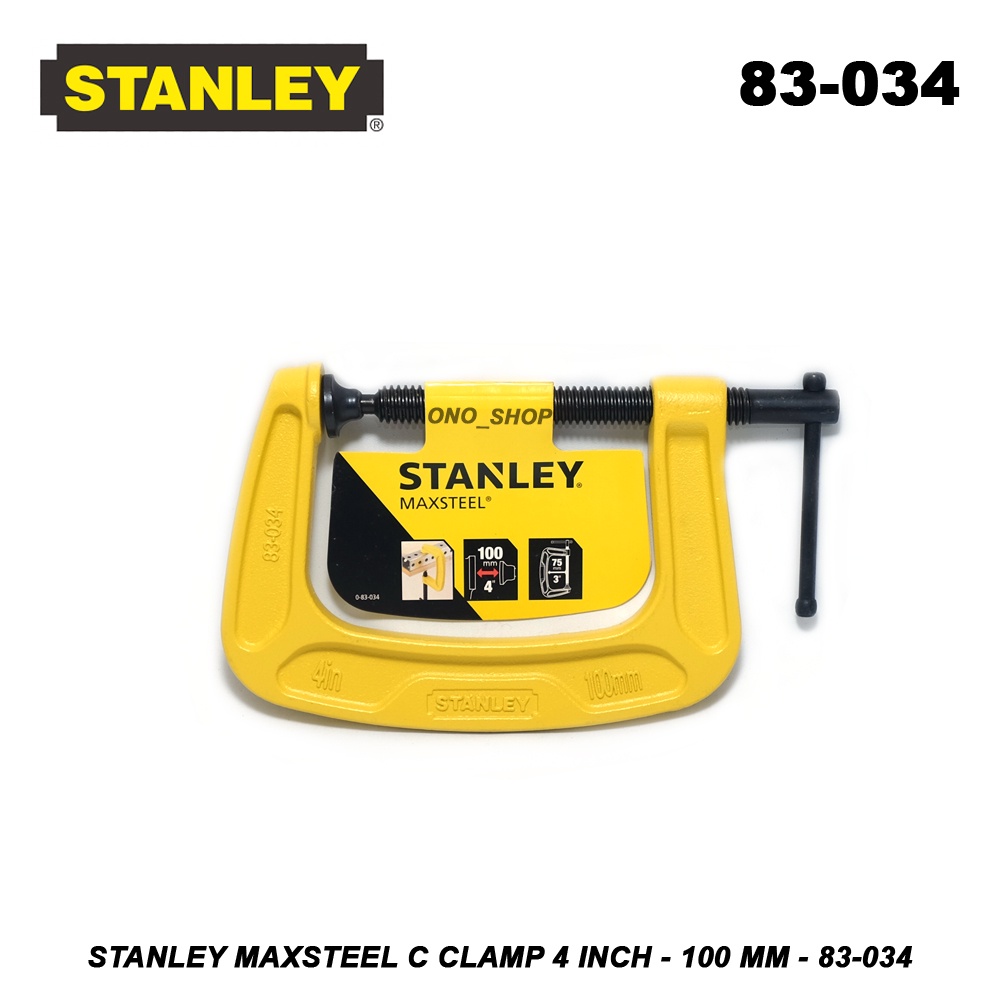 Jual Stanley MaxSteel C Clamp / G Clamp 4 Inch - 100 mm - 83-034 ...