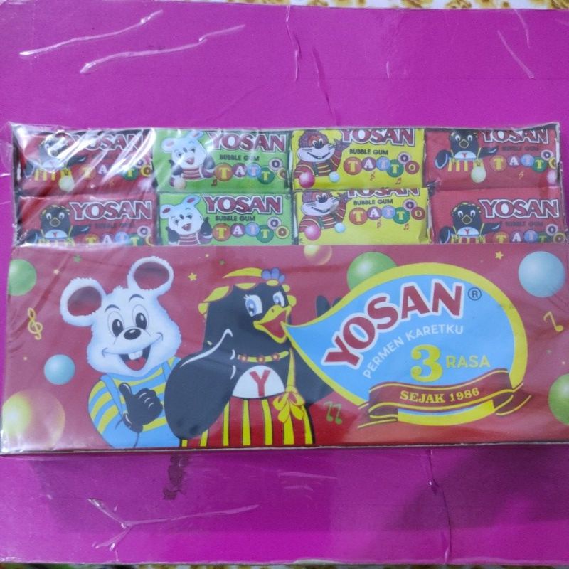 Jual Yosan Permen Karet Jumbo Jadul isi 60 pcs | Shopee Indonesia