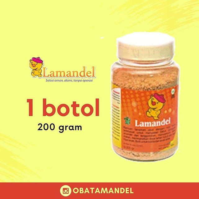 Jual lamandel botol obat lamandel 200gr | Shopee Indonesia