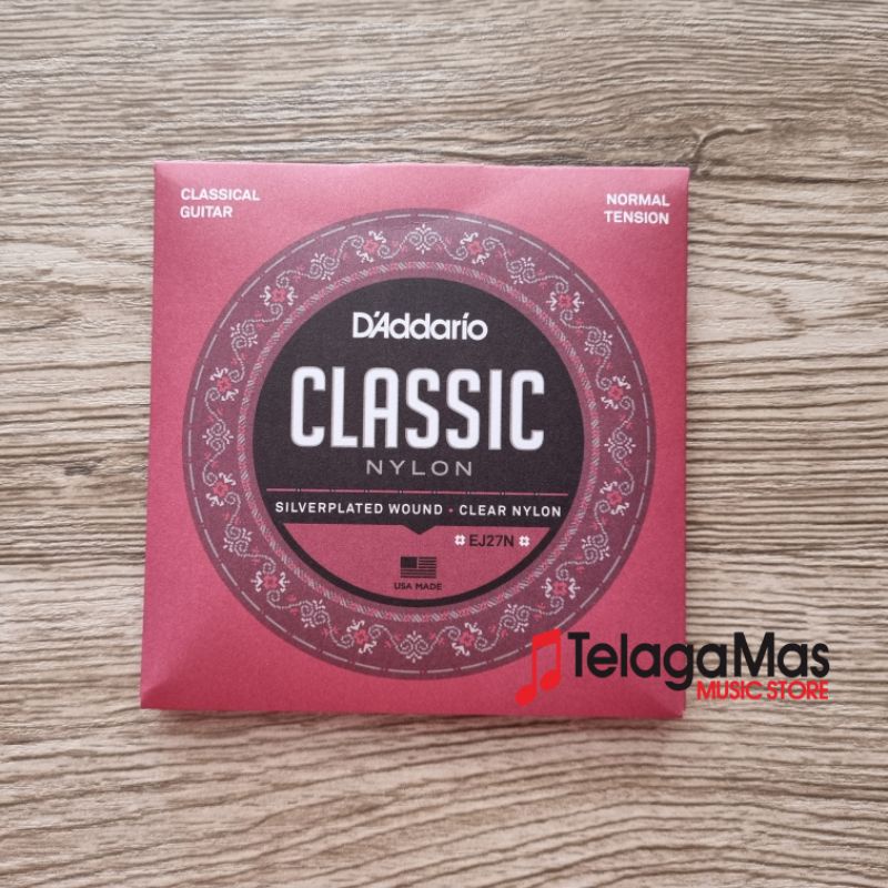 Jual senar gitar classic nylon Daddario EJ 27 N original | Shopee Indonesia