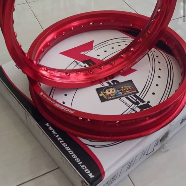 Jual VELG ROSSI UKURAN 185 215 RING 17 MERAH | Shopee Indonesia