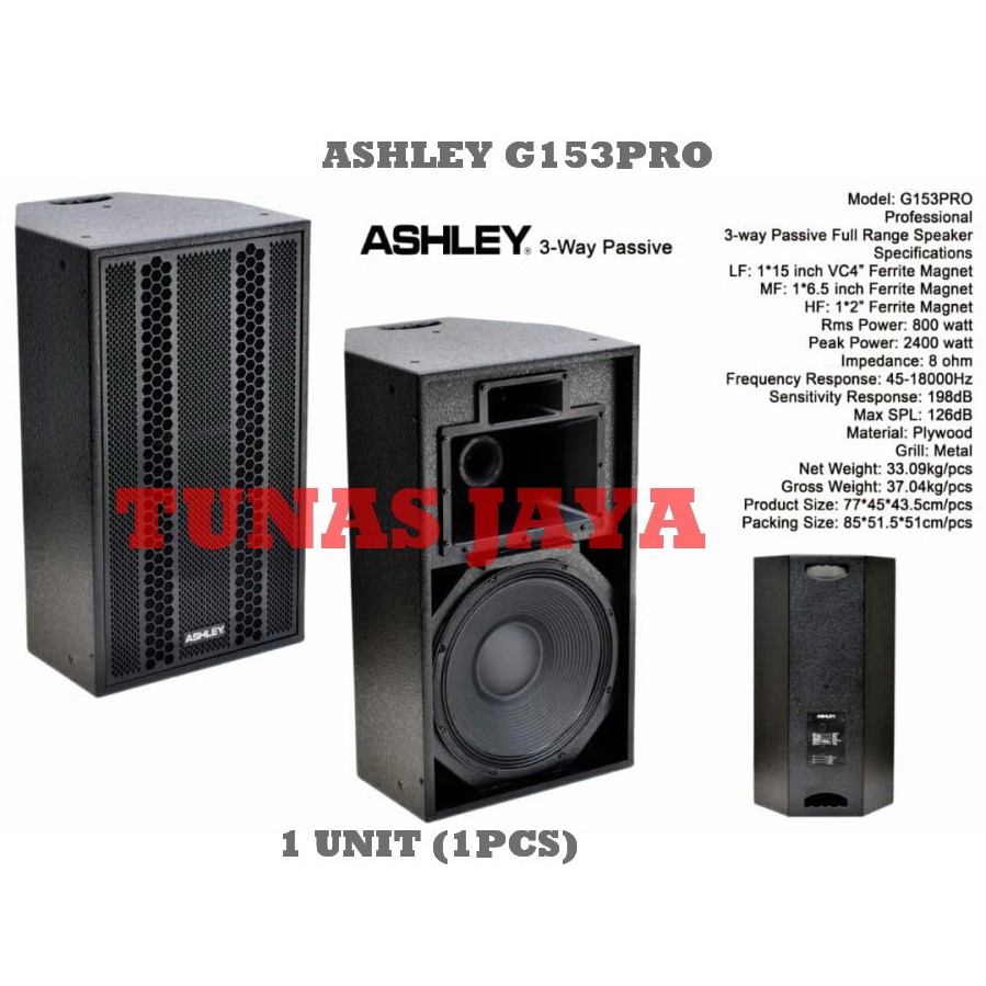 Jual SPEAKER PASSIVE ASHLEY G153PRO SPEAKER PASIF 15 INCH ASHLEY G153 ...
