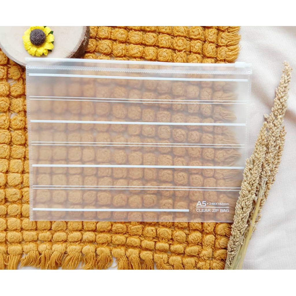 Jual MAP FILE A5 TRANSPARAN | POUCH TRANSPARANT | TEMPAT KERTAS FILE ...