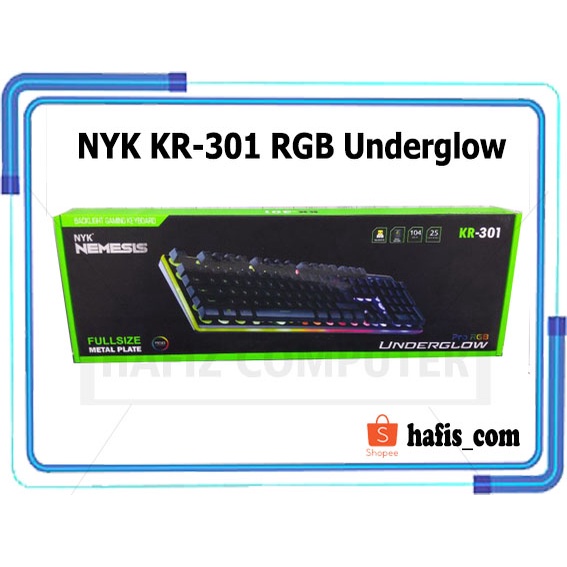 Jual NYK KR-301 RGB Underglow Gaming Keyboard | Shopee Indonesia