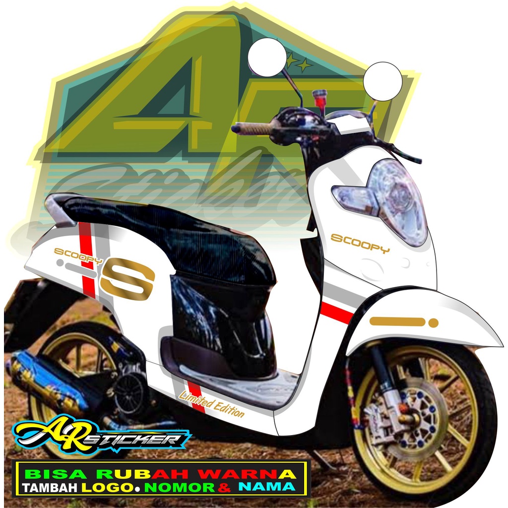 Jual Decal scoopy Decal Scoopy full body Full Blok Decal Scopy Dekal ...