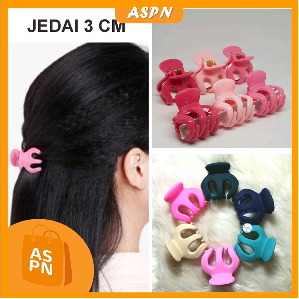 Jual Jedai Jepit Rambut Plastik | Jedai 3 cm dan 5 cm | Jepitan Jedai ...