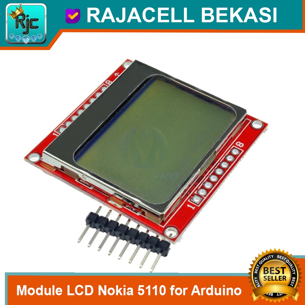 Jual Red LCD Nokia 5110 Display for Arduinoo DIY Project | Shopee Indonesia