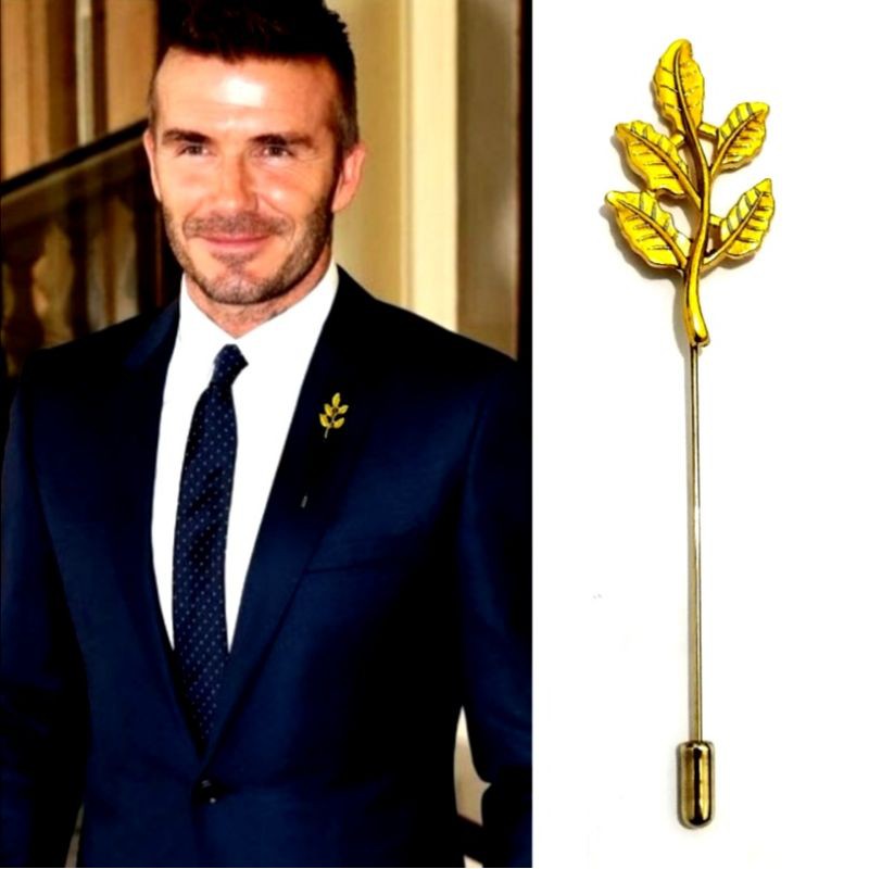 Jual Metal Gold Leaves Leaf Lapel Pin Bros Jas Kameja Mens Pria Tuxedo ...