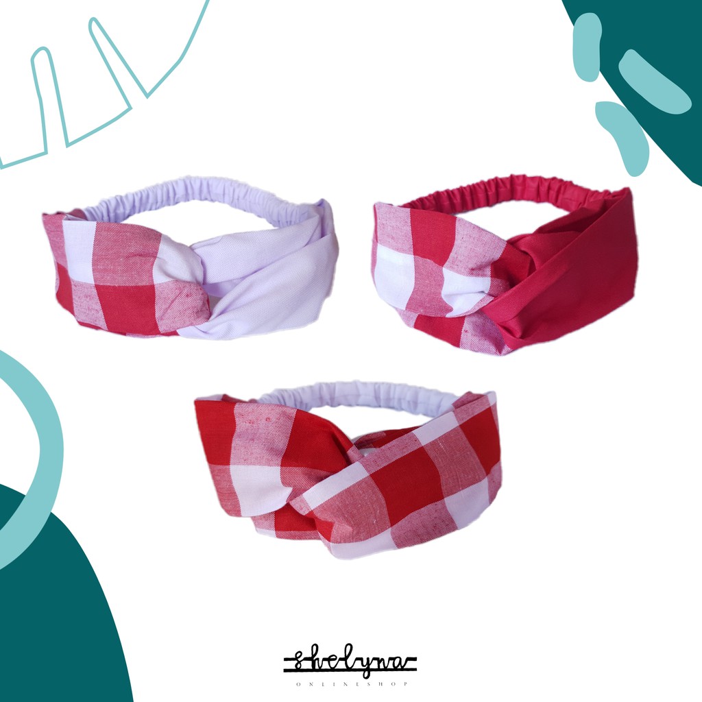 Jual Bandana Merah Putih Kotak-Kotak (Mix) | Shopee Indonesia