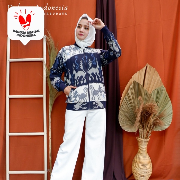 Jual Jaket Etnik Tenun Ikat Dakara Indonesia DI005 | Shopee Indonesia