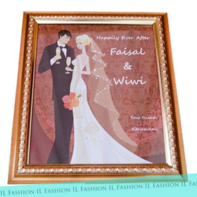 Jual Print Frame Wedding - Hadiah Souvenir Pernikahan | Shopee Indonesia