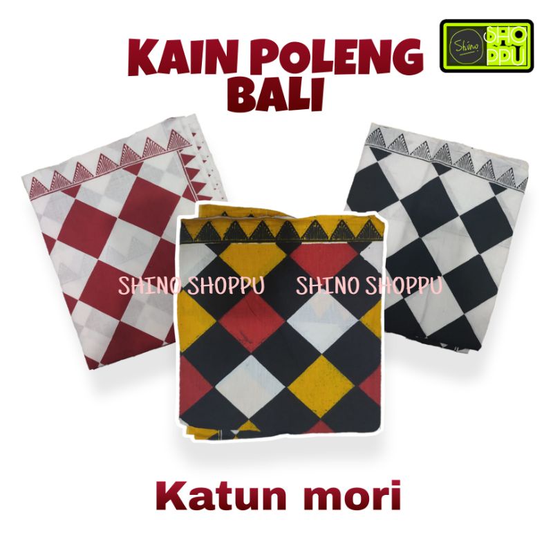 Jual Kain Poleng Bali / Poleng Catur Kotak Bali/ Poleng 2 warna dan 4 ...