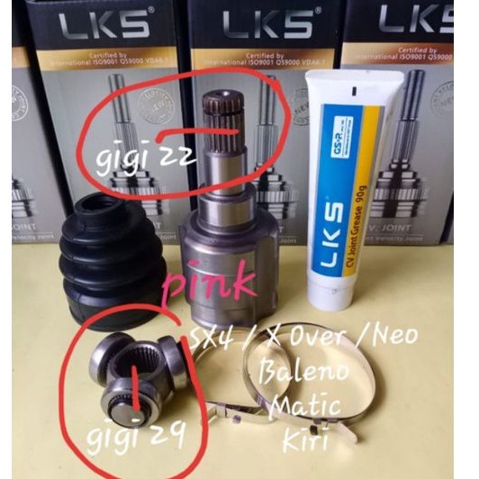 Jual CV Joint Dalam Inner As Roda Depan Dalam Kiri Suzuki SX4 Xover Neo Baleno Matic AT Metik ...