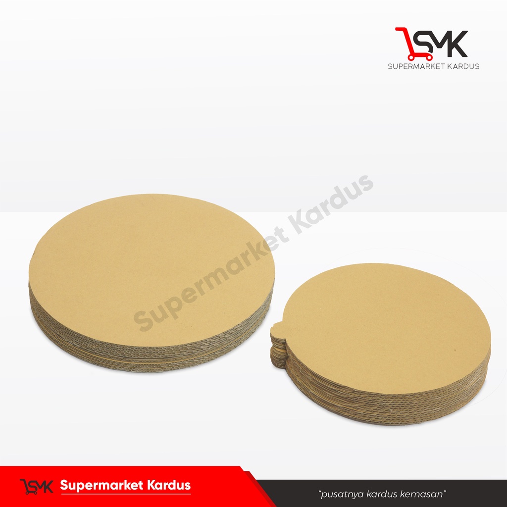 Jual Kardus Lembaran B flute Lingkaran 24&30 cm laye/karton/sheet ...