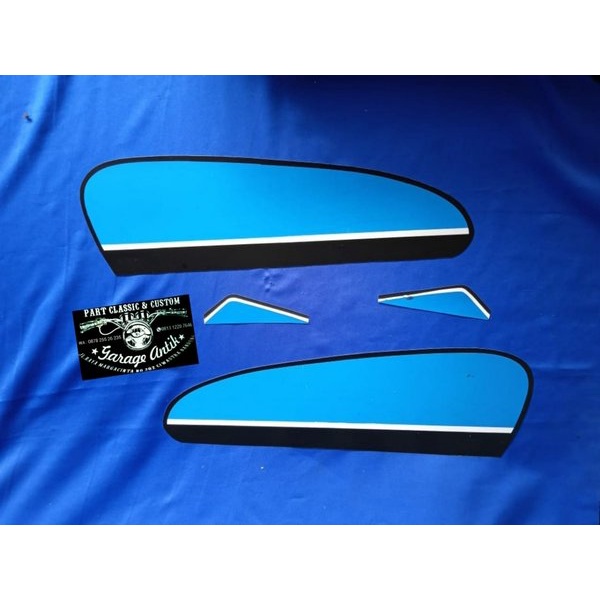 Jual stiker decal polet tangki tengki honda cb 100 gelatik hitam biru ...