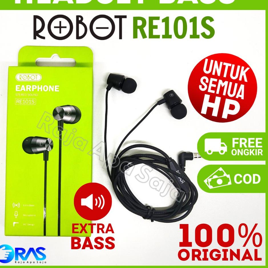 Jual HEADSET ROBOT RE101S FULL BASS - Hedset Heatset Erphone Hengset ...