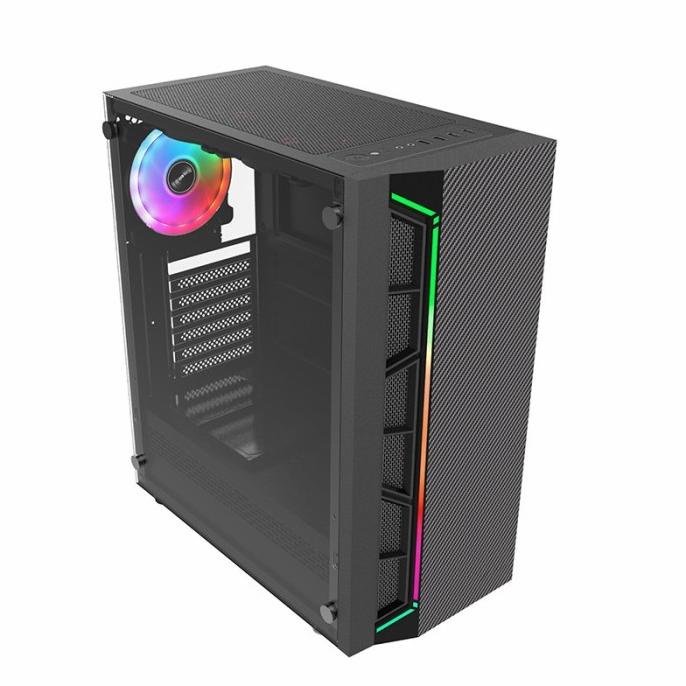 Jual PLASMA - PC CASE GAMING VURRION LED RGB CRUSADE CASING KOMPUTER ...