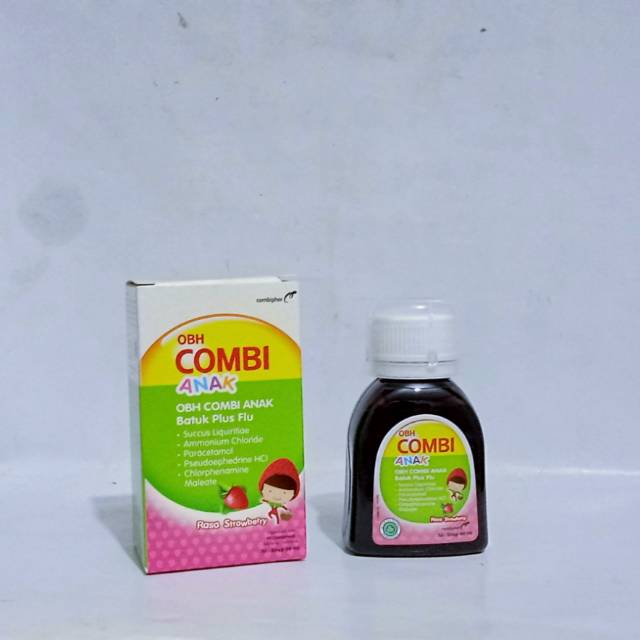 Jual OBHC anak batuk plus flu rasa strawberry 60 ml | Shopee Indonesia