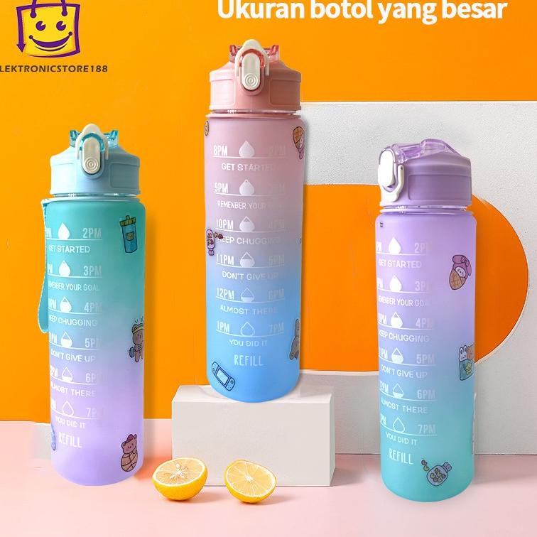 Jual BOTOL MINUM 1 LITER BOTOL MINUM RAINBOW KOREA VIRAL BOTOL MINUM ...