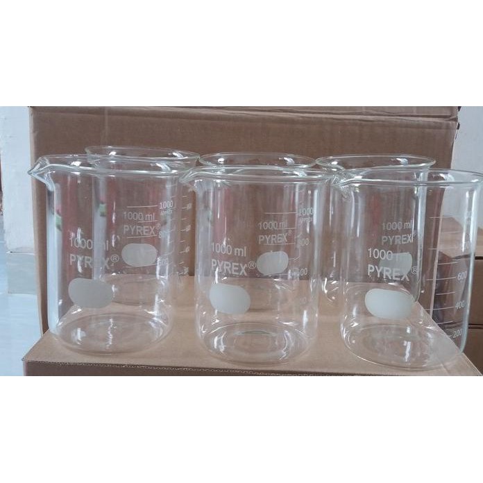 Jual Promo Pyrex Beaker Glass 1000Ml Original | Shopee Indonesia