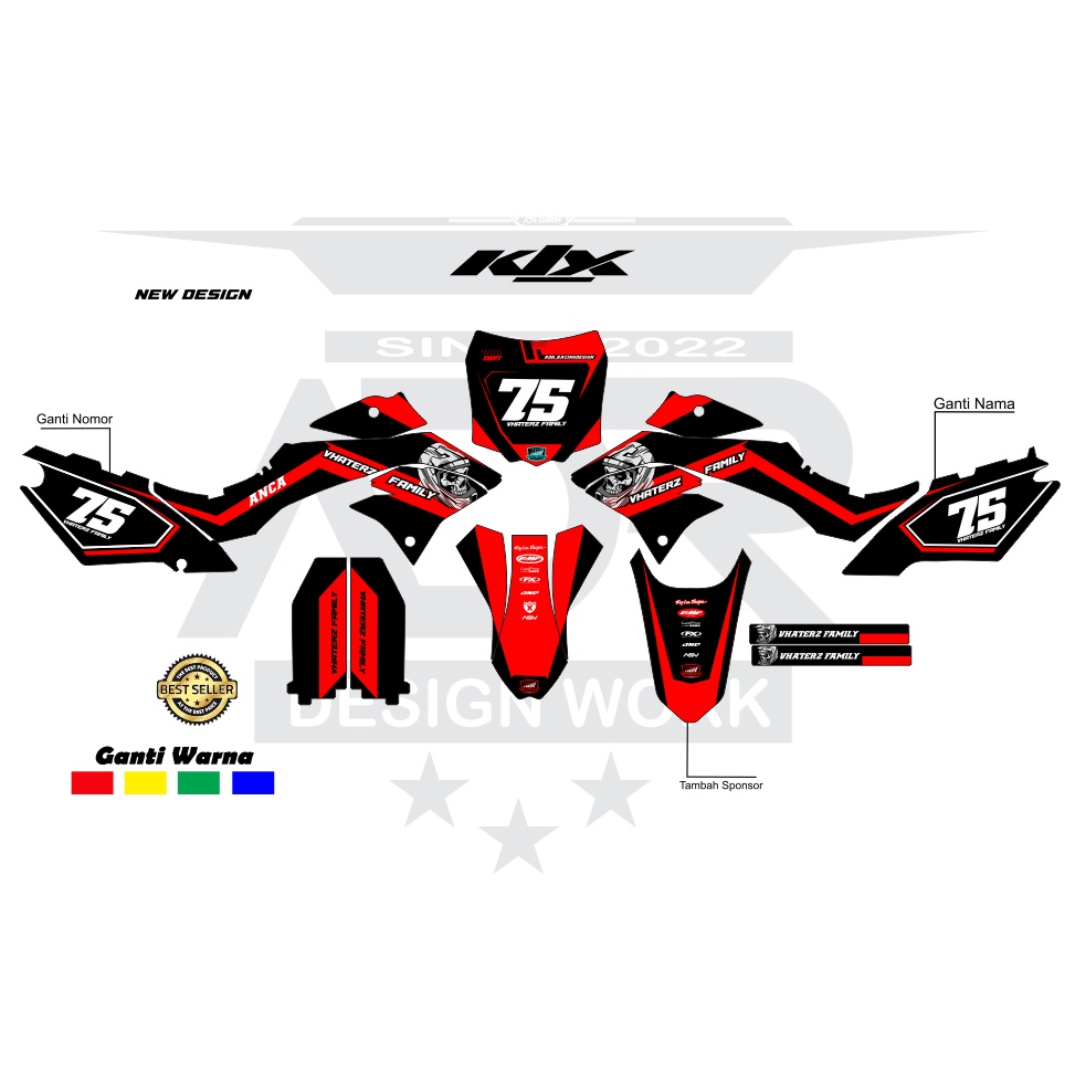 Jual DECAL STIKER KLX CUSTOM DESAIN | Shopee Indonesia
