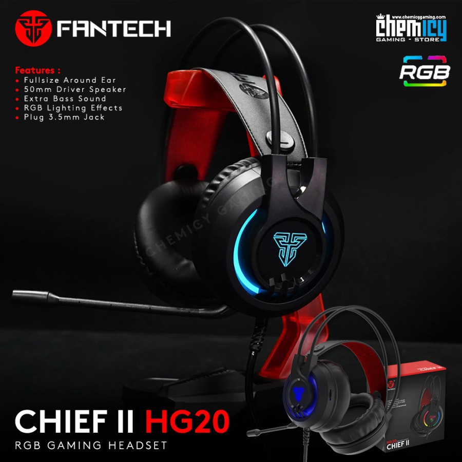 Jual Fantech HG20 Chief II RGB Gaming Headset | Shopee Indonesia