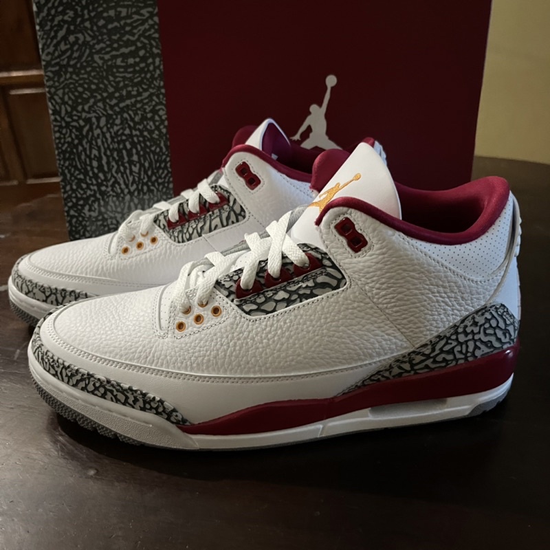 Jual AIR JORDAN 3 CARDINAL RED (100% ORIGINAL) | Shopee Indonesia