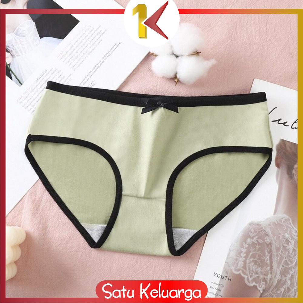 Jual SK-P81 Celana Dalam Wanita Katun Pita List Hitam / CD Wanita Sexy ...