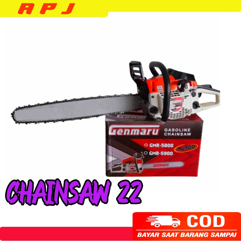 Jual GENMARU MESIN CHAINSAW / GERGAJI MESIN STHEEL 22INCHI BAR BAJA ...