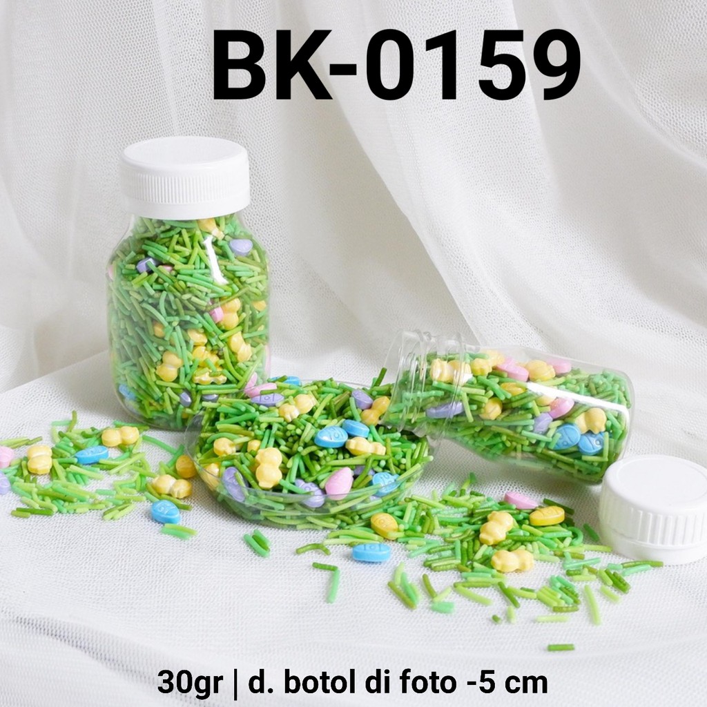 Jual BK-0159 Sprinkles sprinkle springkel 30gr rumput telur bebek ...