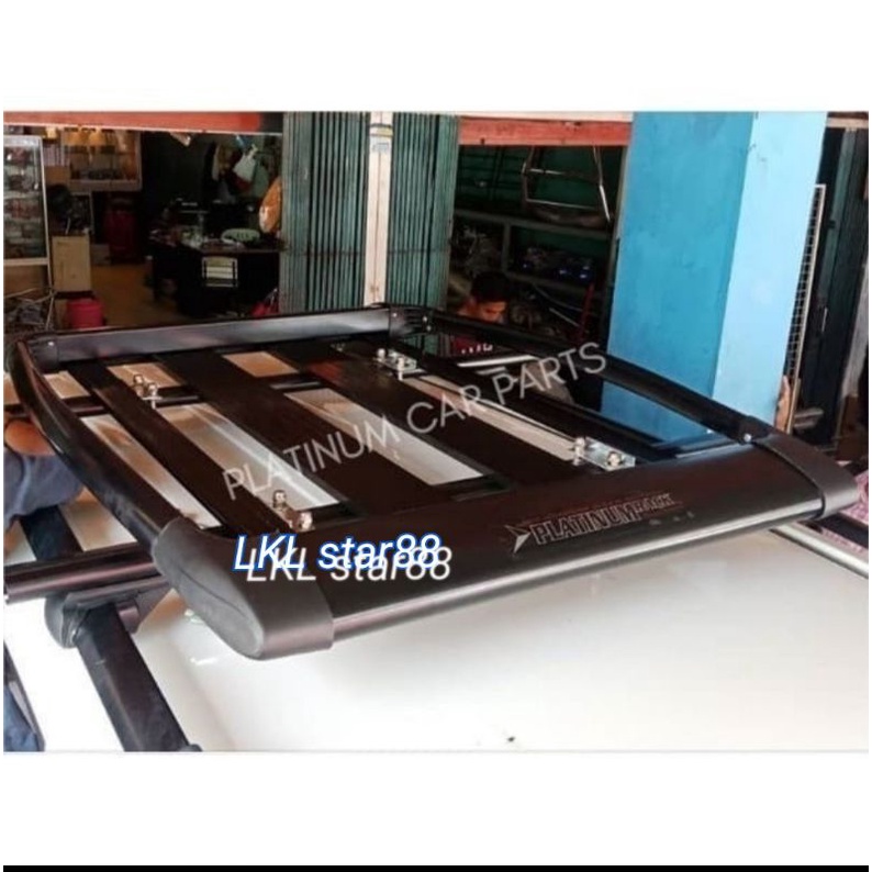 Jual Paket Roof Rack / Rak Atas Mobil Platinum + Cross Bar Jepit Roof ...