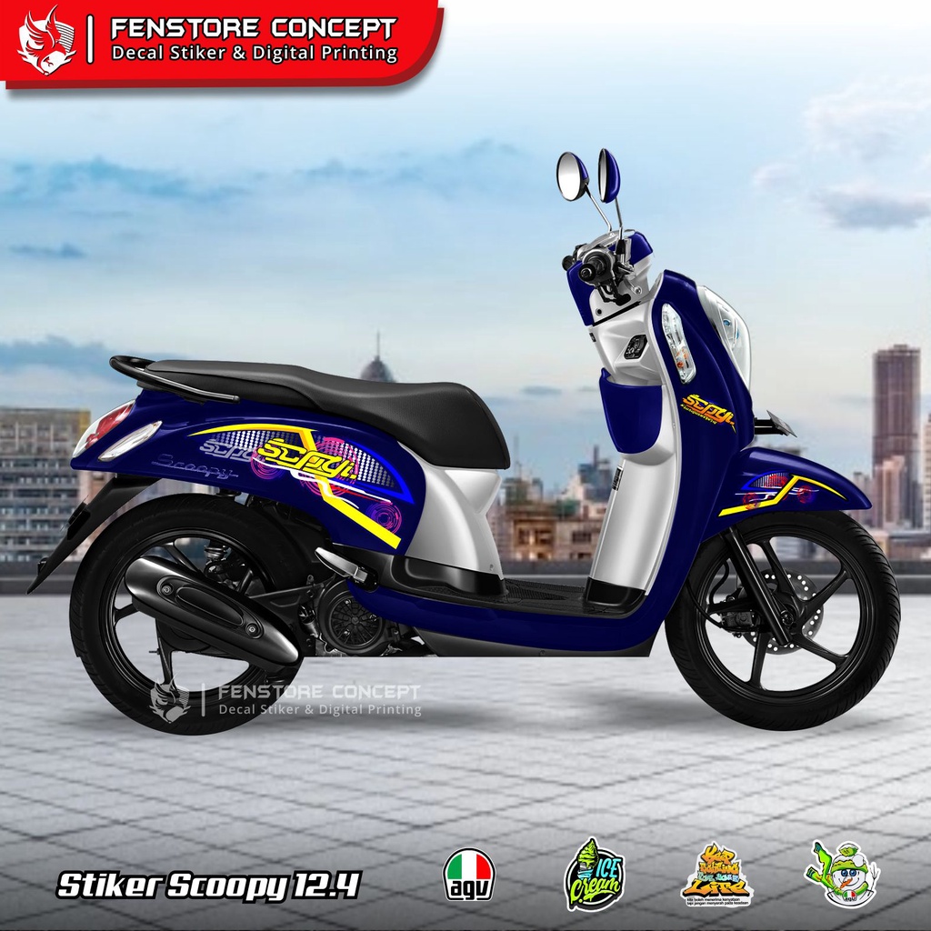 Jual Stiker Motor Striping Scoopy Variasi SCPY. | Shopee Indonesia
