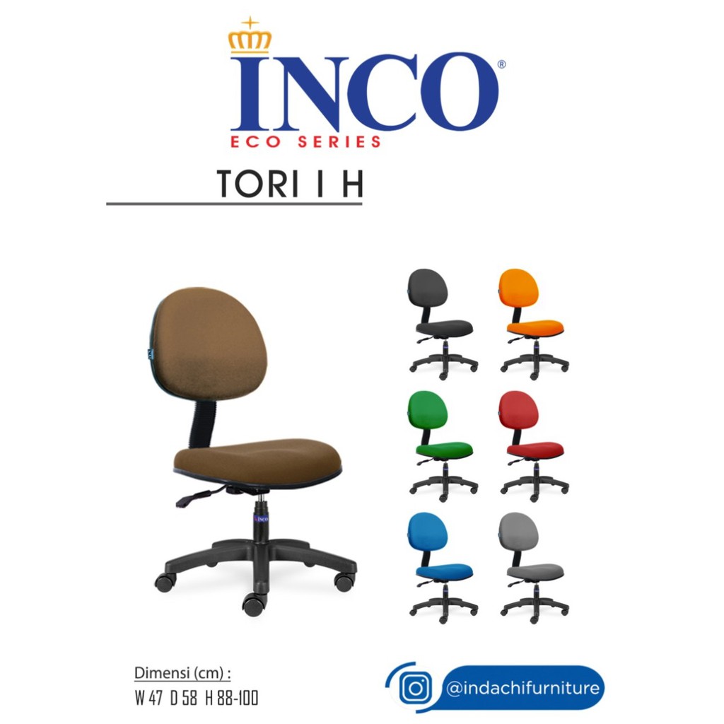 Jual Kursi Kantor / Kursi Kerja Staff Indachi Inco Tori I H | Shopee ...