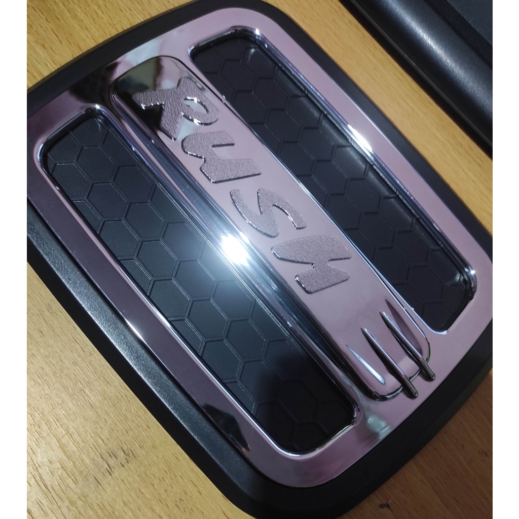 Jual Cover Tutup Tangki Bensin Rush / Tank Cover Rush Luxury Black ...