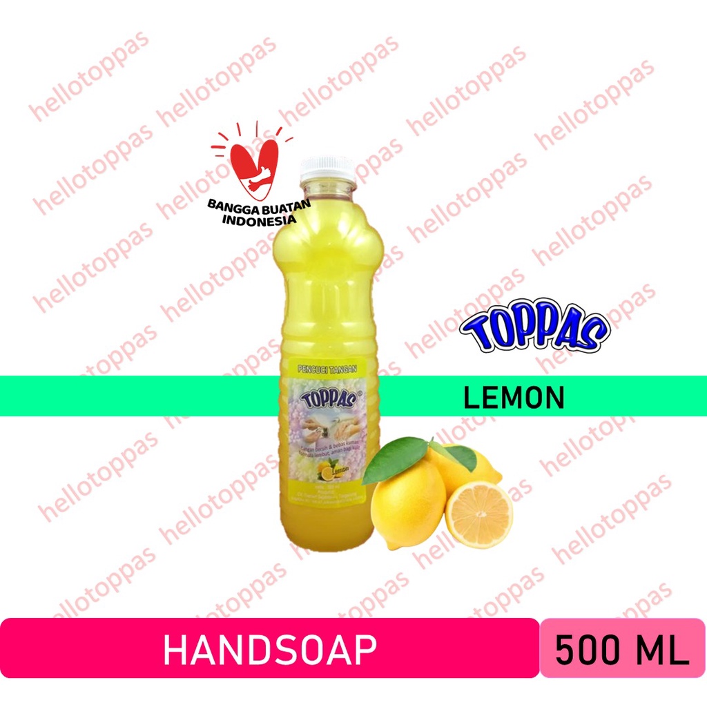 Jual GROSIR Toppas Sabun Cuci Tangan / Hand Soap 500ml (jasmine ...