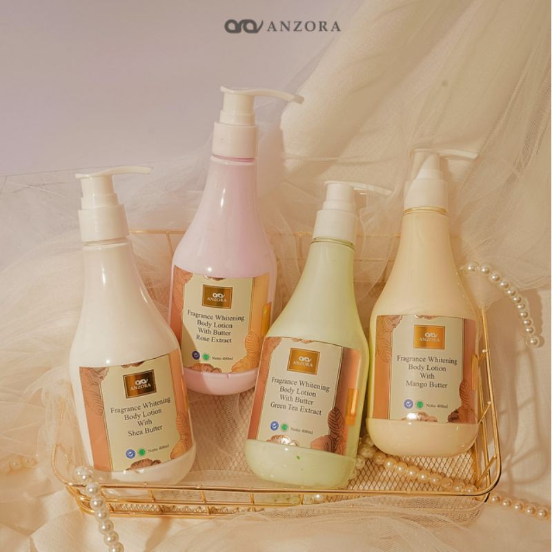 Jual ANZORA HANDBODY infuse whitening with spf 15 isi 250 ML 300 ML 400 ...