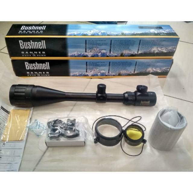 Jual Telescope Teleskop Senapan Bushnell 6-24x50 AOEG cross mildot ...