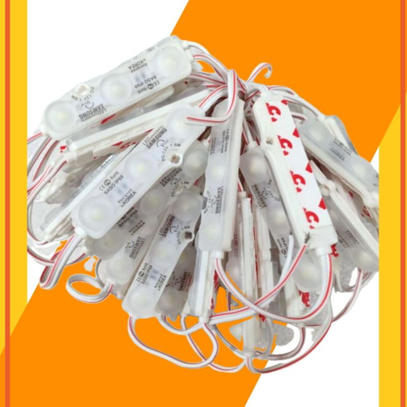 Jual SAMSUNG Lampu LED Modul SMD 12v DC 3 Mata 12 v volt Module Ori | Shopee Indonesia