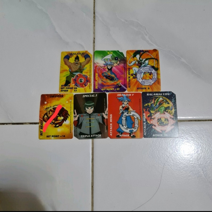 Jual Kartu beyBlade Mainan Figure Chiki Anime Jadul Gansing rusak per ...