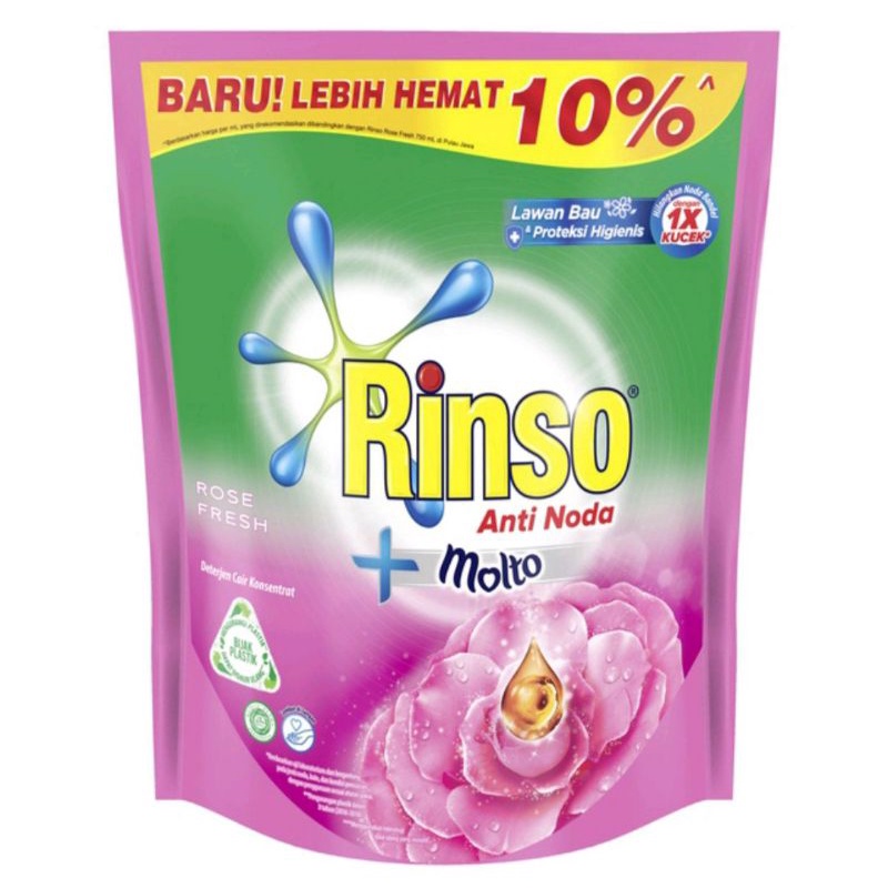 Jual Rinso Rose Fresh Deterjen Cair 1,65L | Shopee Indonesia
